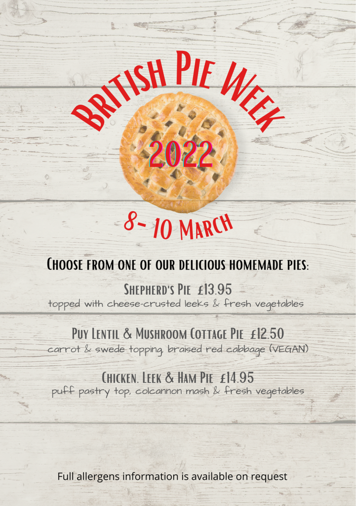British Pie Week - The Bletchingley Arms - The Bletchingley Arms